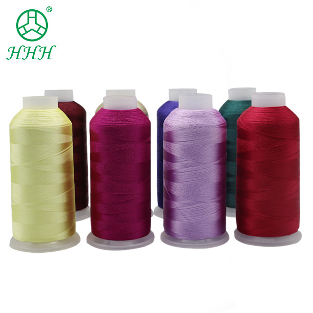 Mercerized 120D/2 Embroidery Thread 5000 Yards 120G Net Weight Per Cone